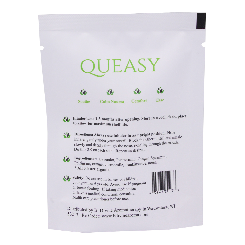 Queasy Essential Oil Inhaler Stick | BDivineAroma.com