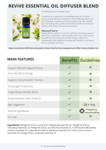 Revive Essential Oil Diffuser Blend | B. Divine Aromatherapy
