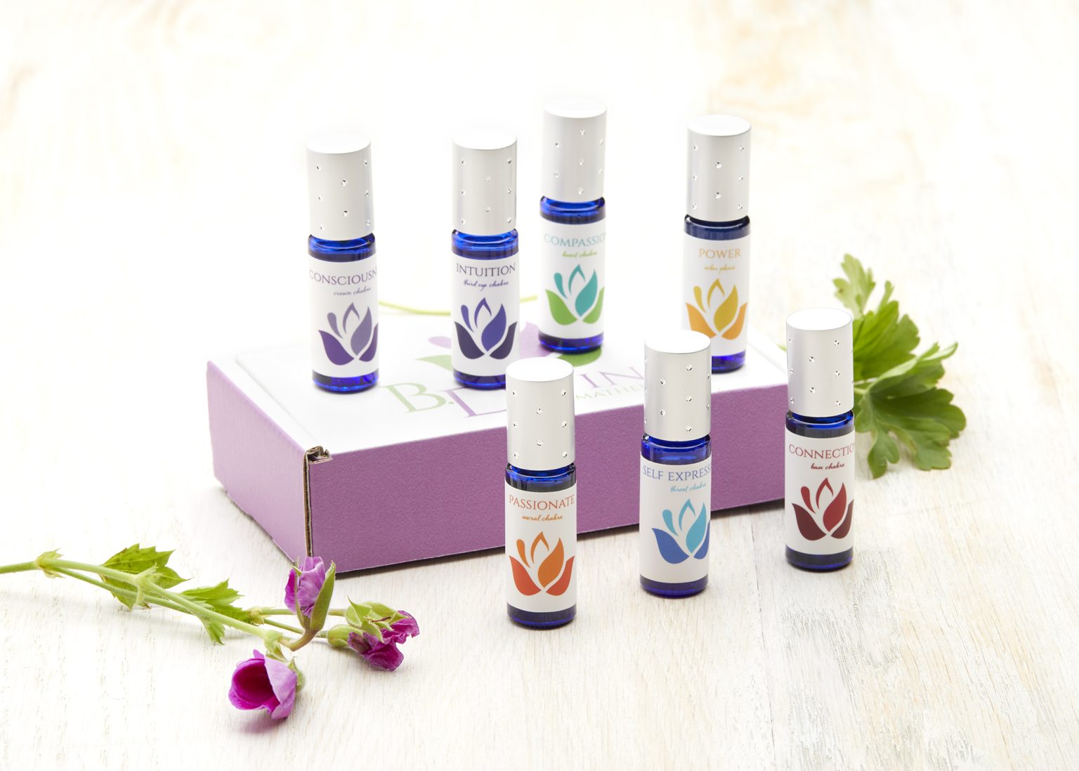 Chakra Essential Oil Roll-On Set | B. Divine Aromatherapy