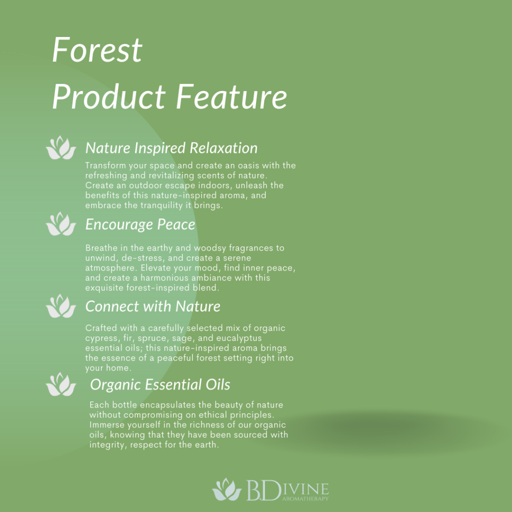 Forest Essential Oil Diffuser Blend | B. Divine Aromatherapy